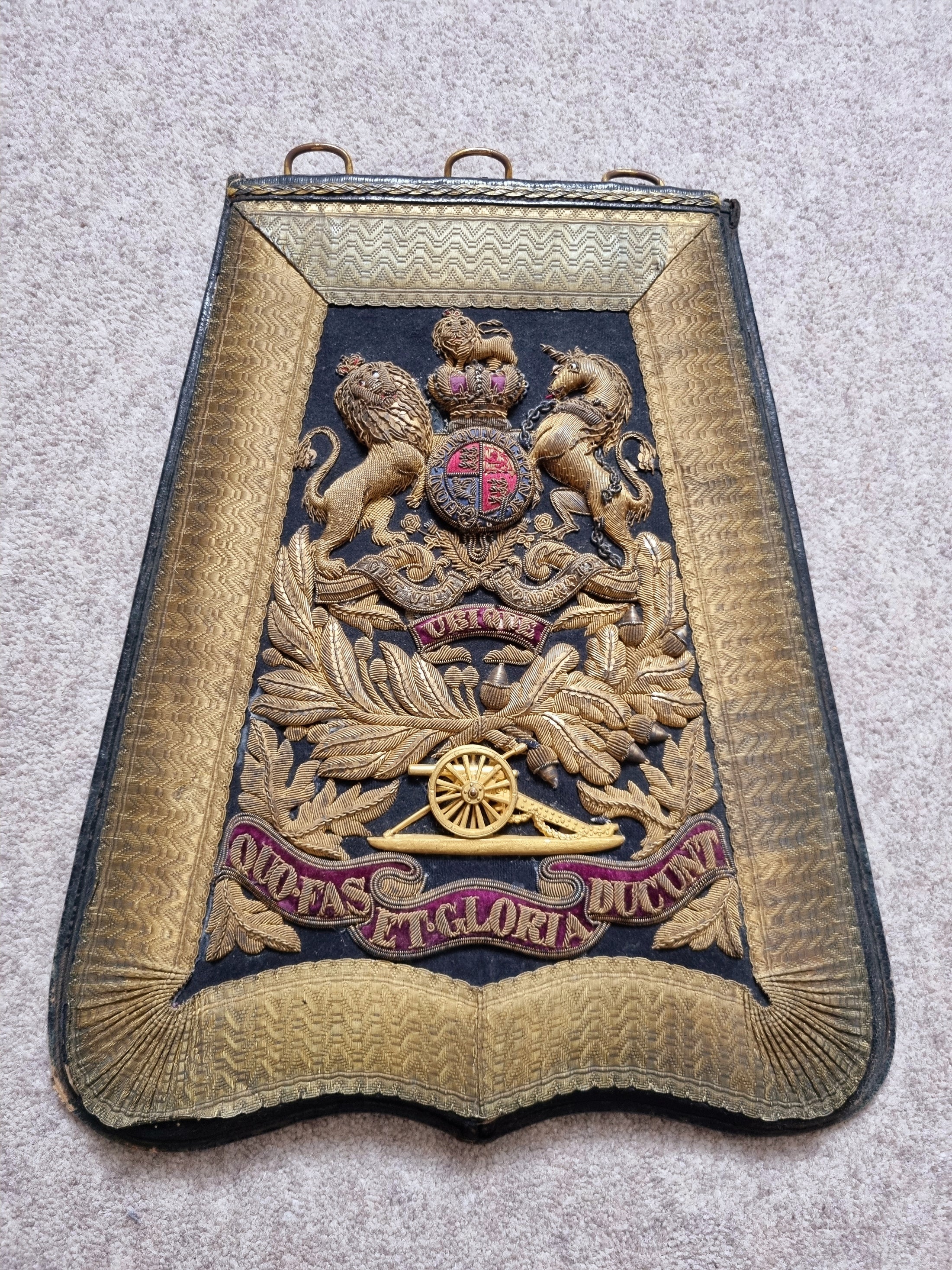 SOLD! Victorian Royal Artillery Officer’s Dress Sabretache and Cover ...